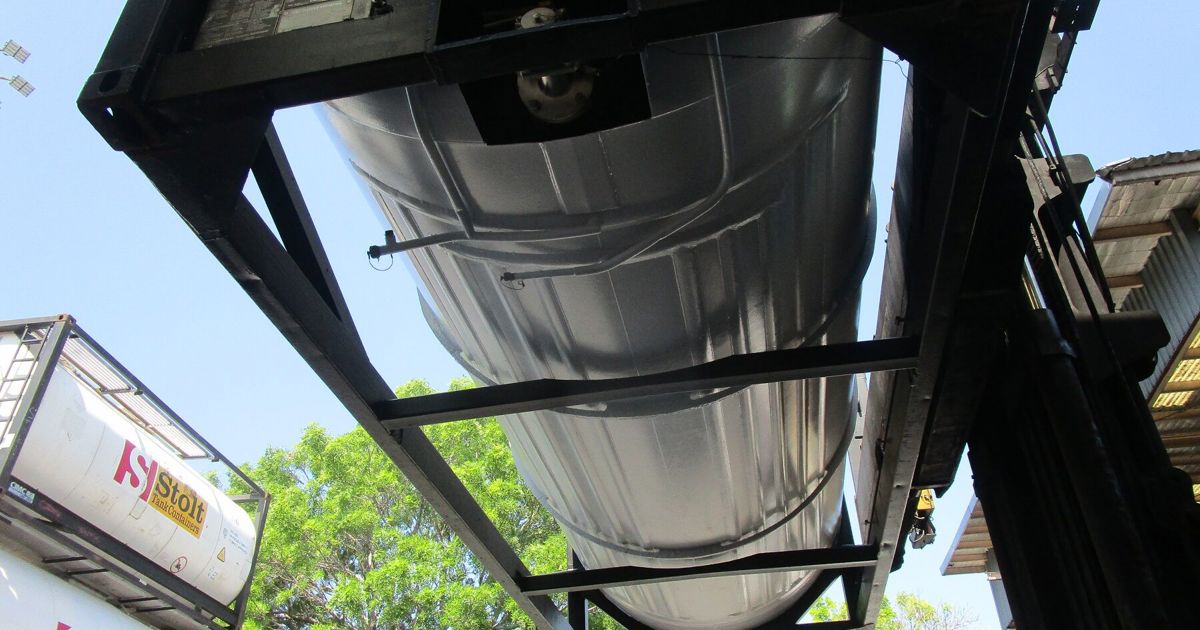 Stolthaven Singapore reuses retired ISO tank for rainwater collection ...